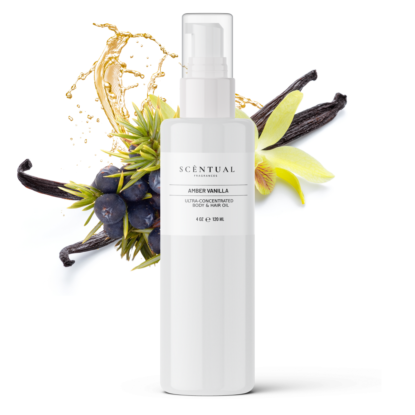 Amber Vanilla Ultra-Concentrated Body & Hair Oil – Scèntual Fragrances